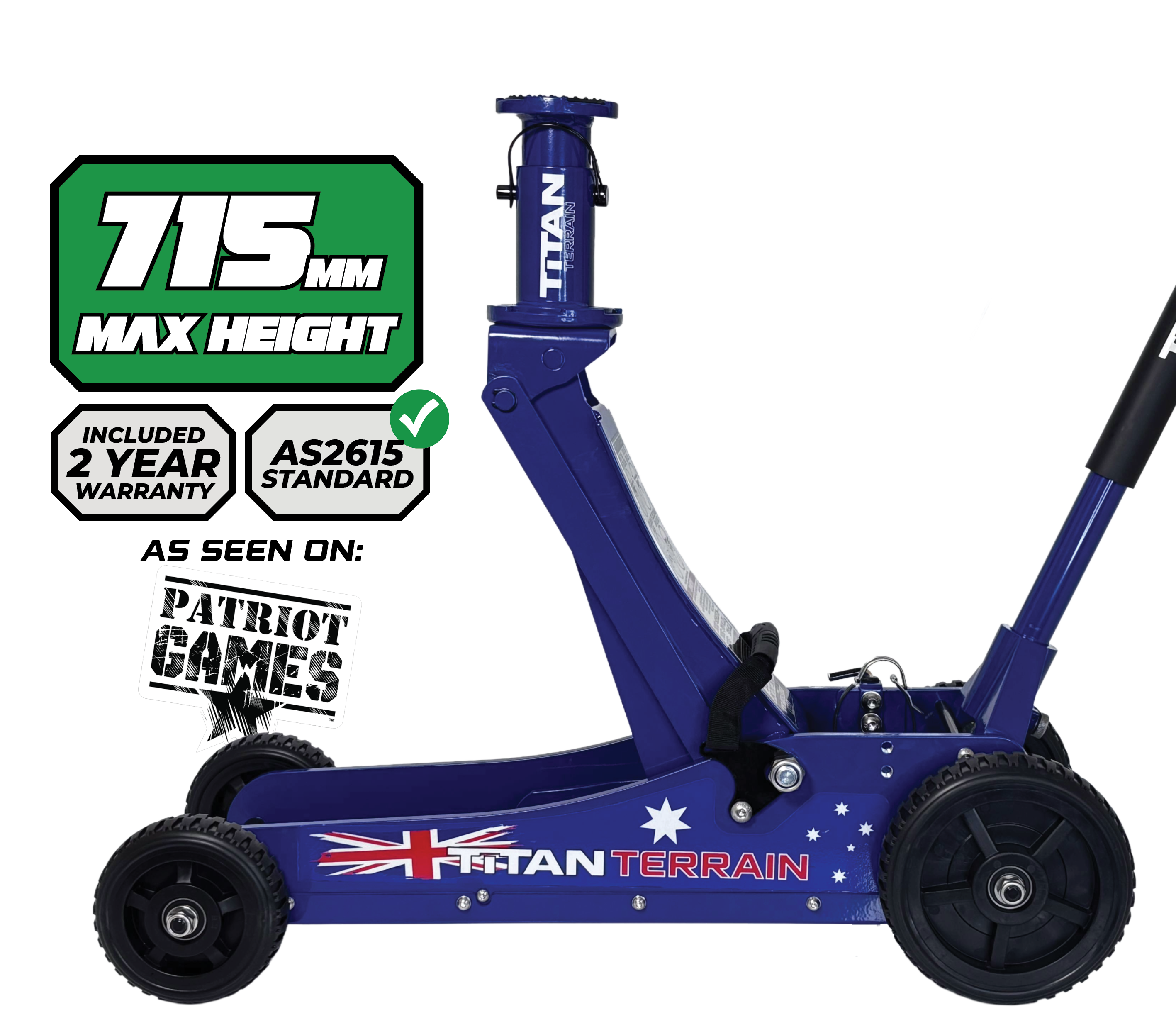 3 TONNE RUGGED FLOOR JACK - AUSSIE FLAG EDITION – TitanTerrain