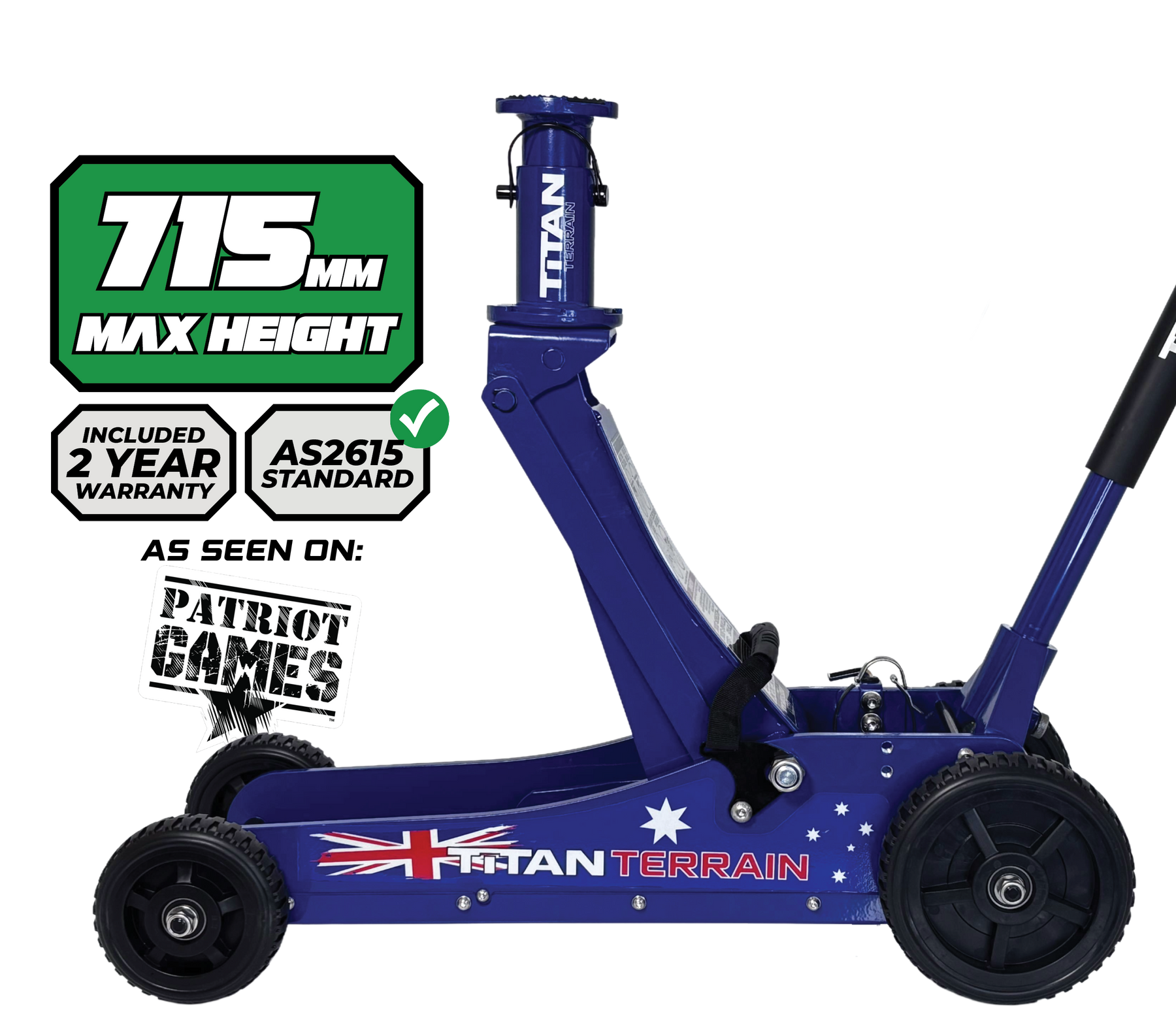 3 TONNE RUGGED FLOOR JACK - AUSSIE FLAG EDITION – TitanTerrain